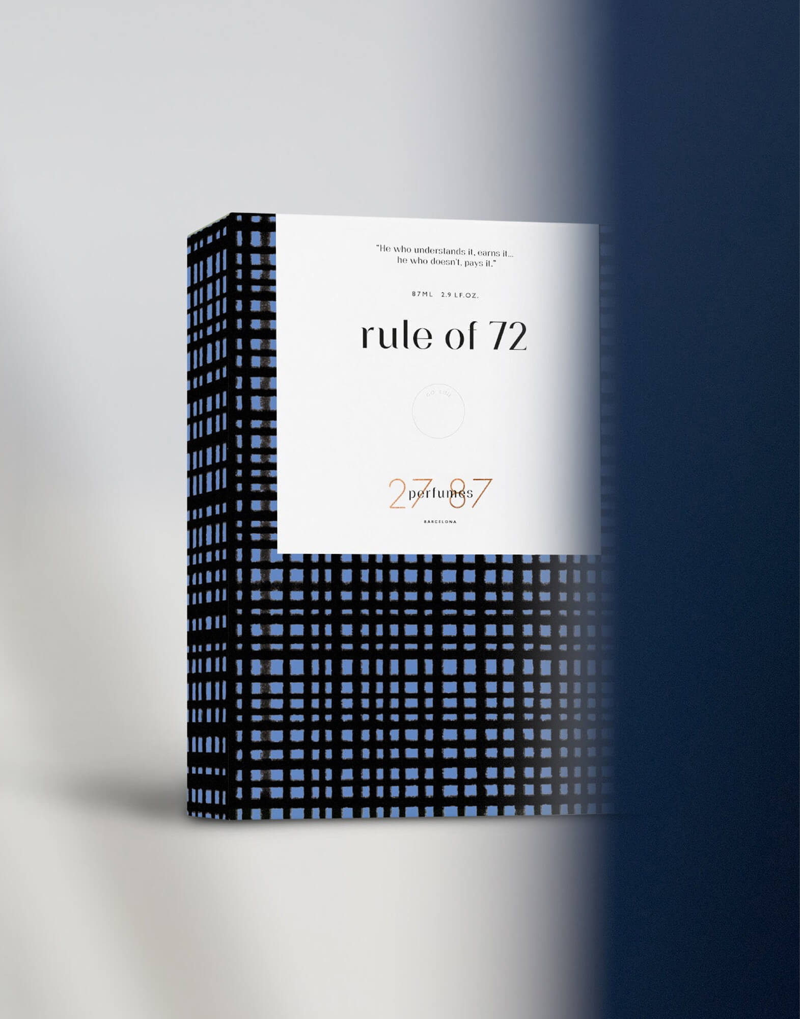 27 87 PERFUMES RULE OF 72 87ML - Gilardoni Como